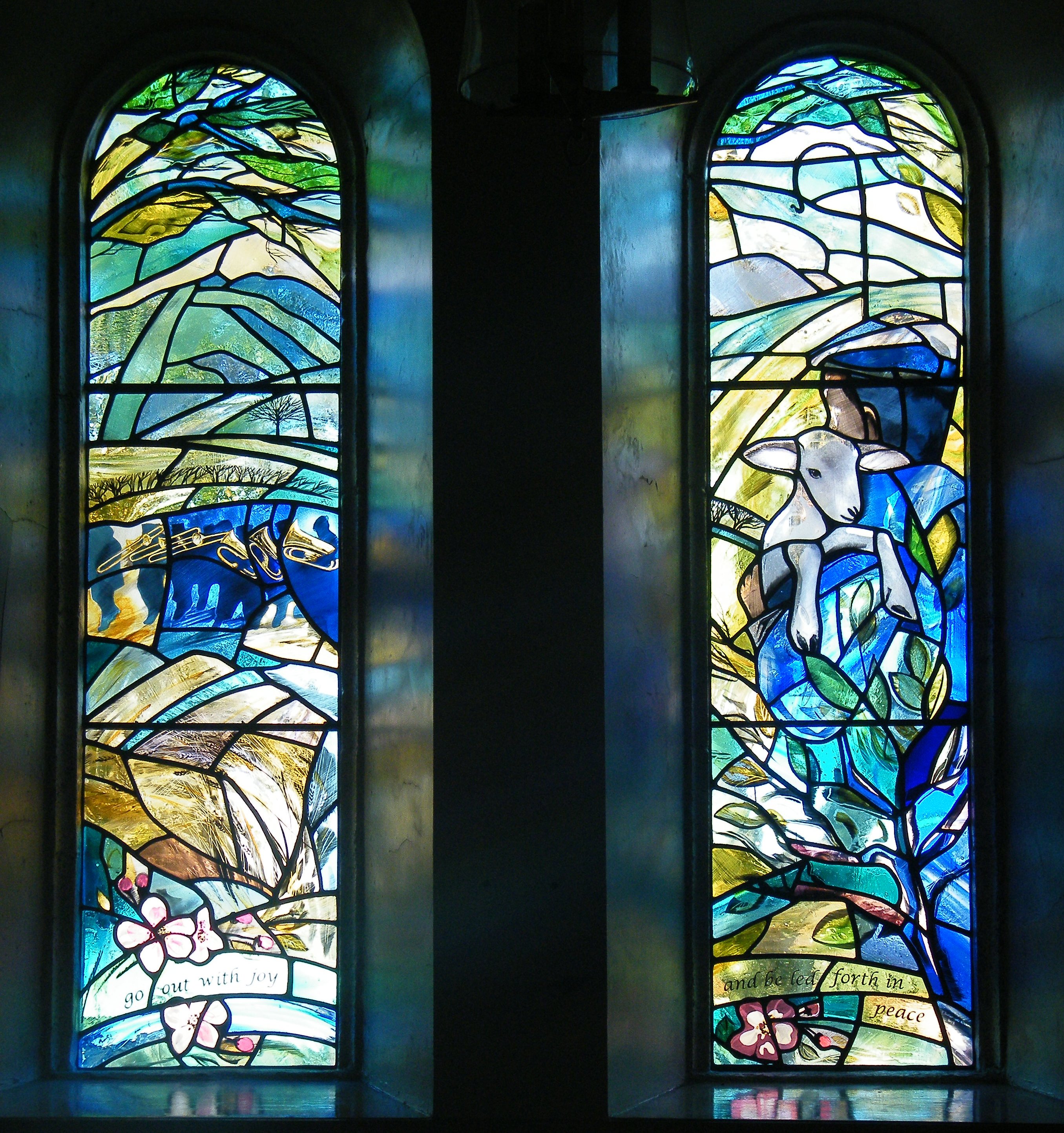 Windows of Blessing, Whitburn Church – Emma Butler-Cole Aiken Stained Glass